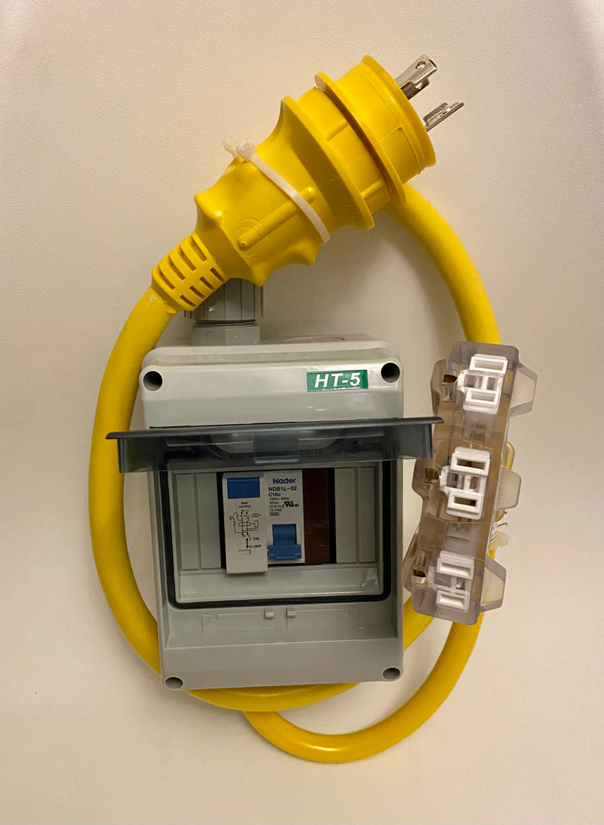 Portable Inline GFCI/15Amp Breaker Combined – Pacific Marine Power Supply