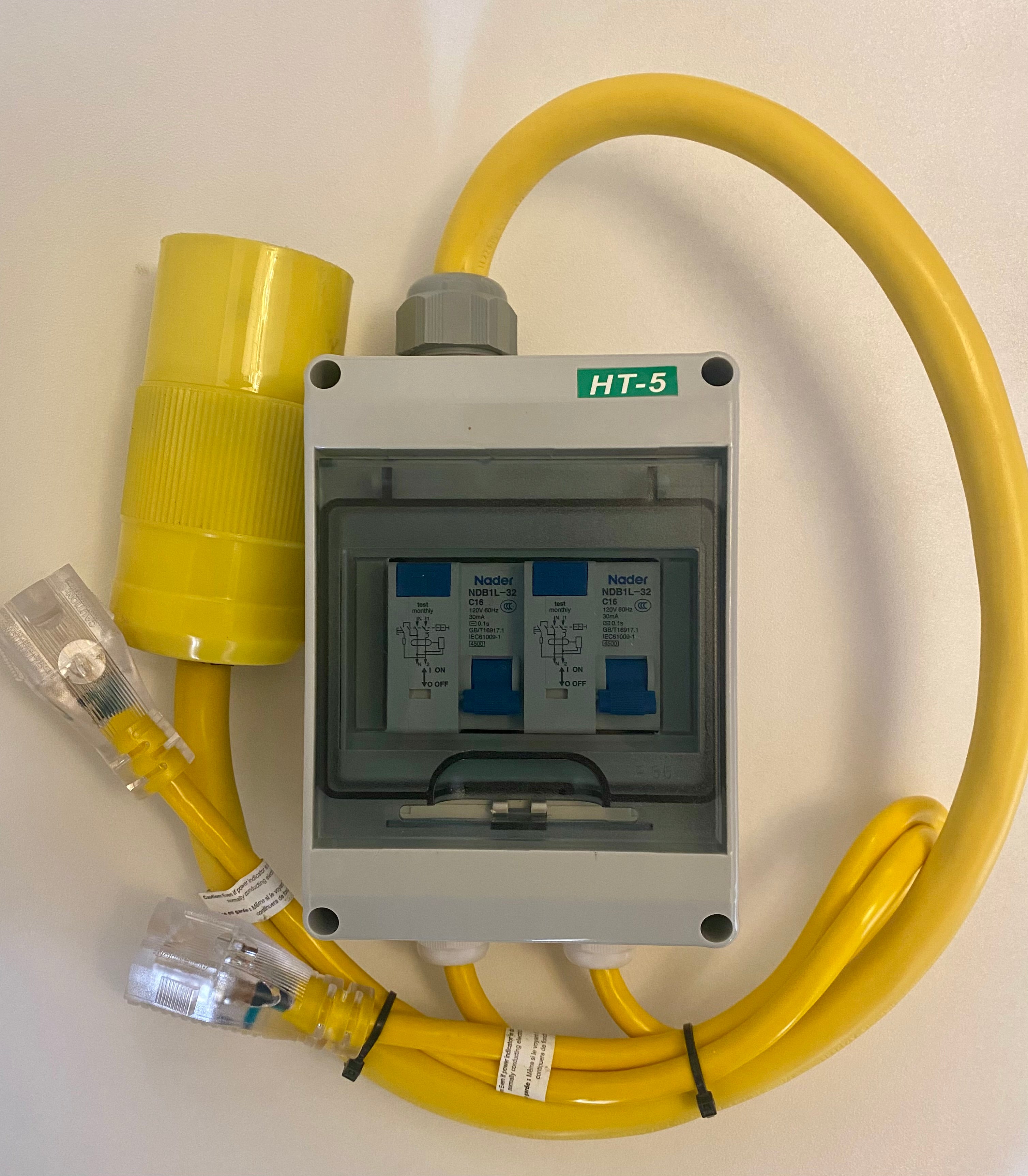 Portable Inline GFCI/15Amp Breaker Combined – Pacific Marine Power Supply