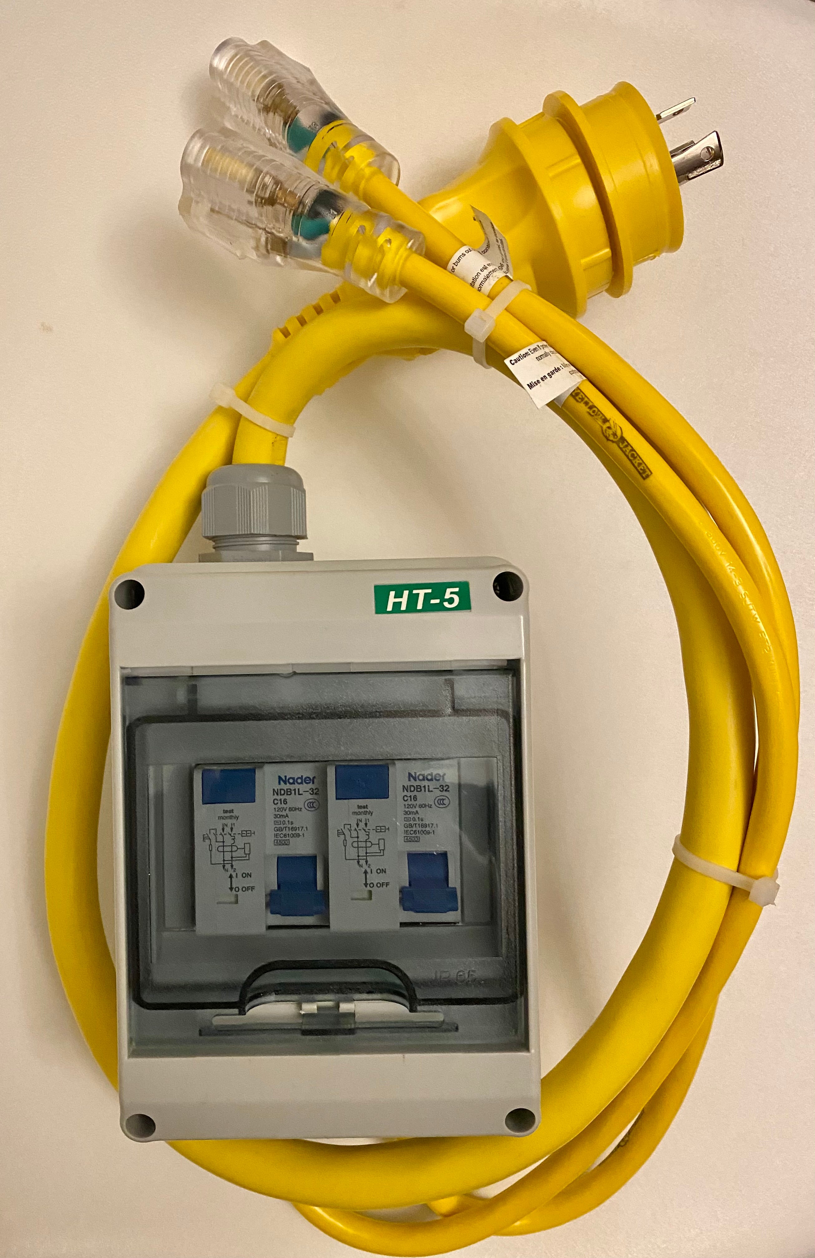 Portable GFCI Device 30Amp to (2) 15 Amp Sockets – Pacific Marine Power ...